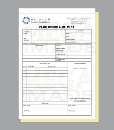 Timesheet NCR Book - Personalised Invoice and Receipt Books