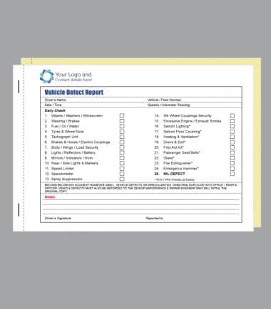 Vehicle Defect Report Books in A4 size | Vehicle Defect NCR