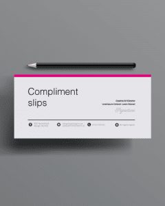 Compliment Slips Printing - Full colour, 120gsm uncoated