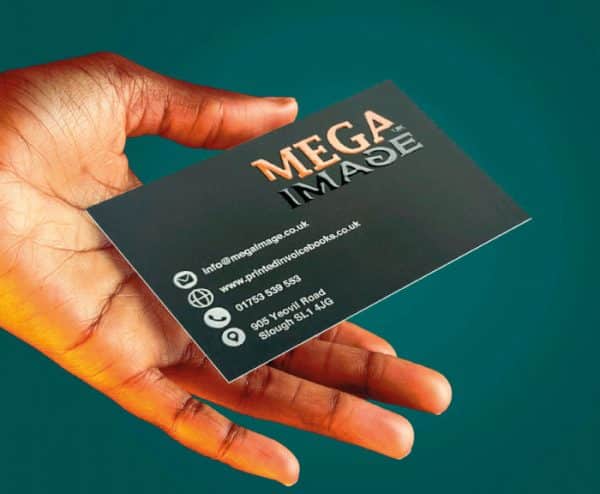 Raised Spot Gloss UV Business Cards - Printedinvoicebooks