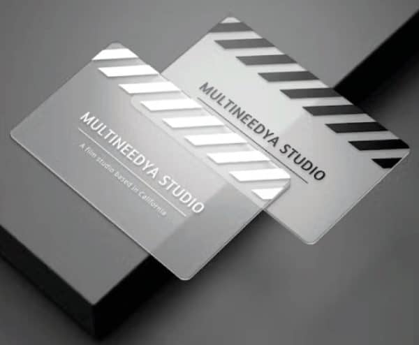 Clear Plastic Business Cards - Printedinvoicebooks