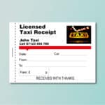 Personalised Taxi Receipt Book - Taxi Receipts Printing
